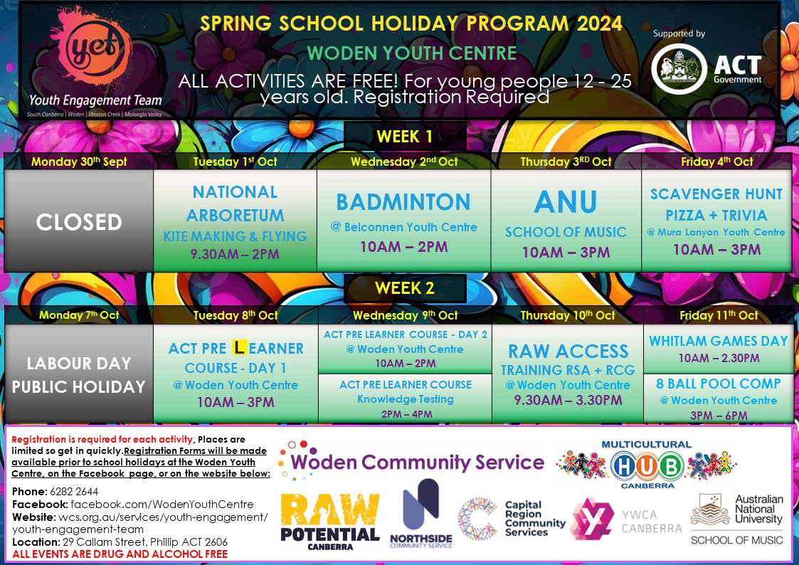 Youth Engagement Team - Woden Community Service