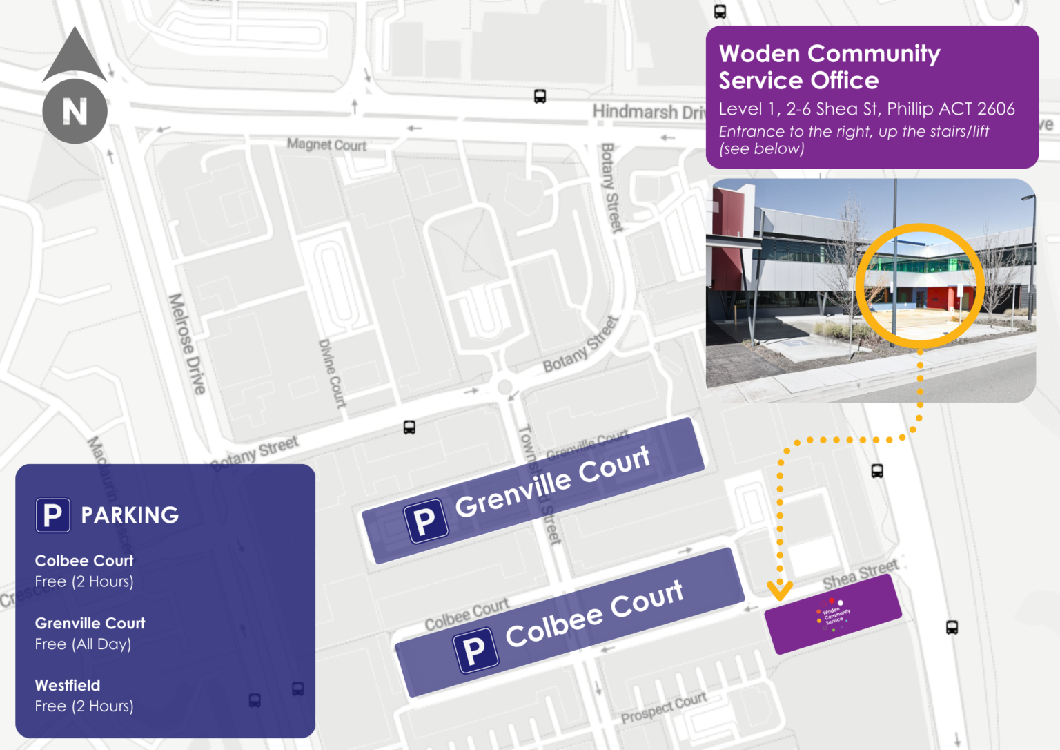 Location maps - Woden Community Service